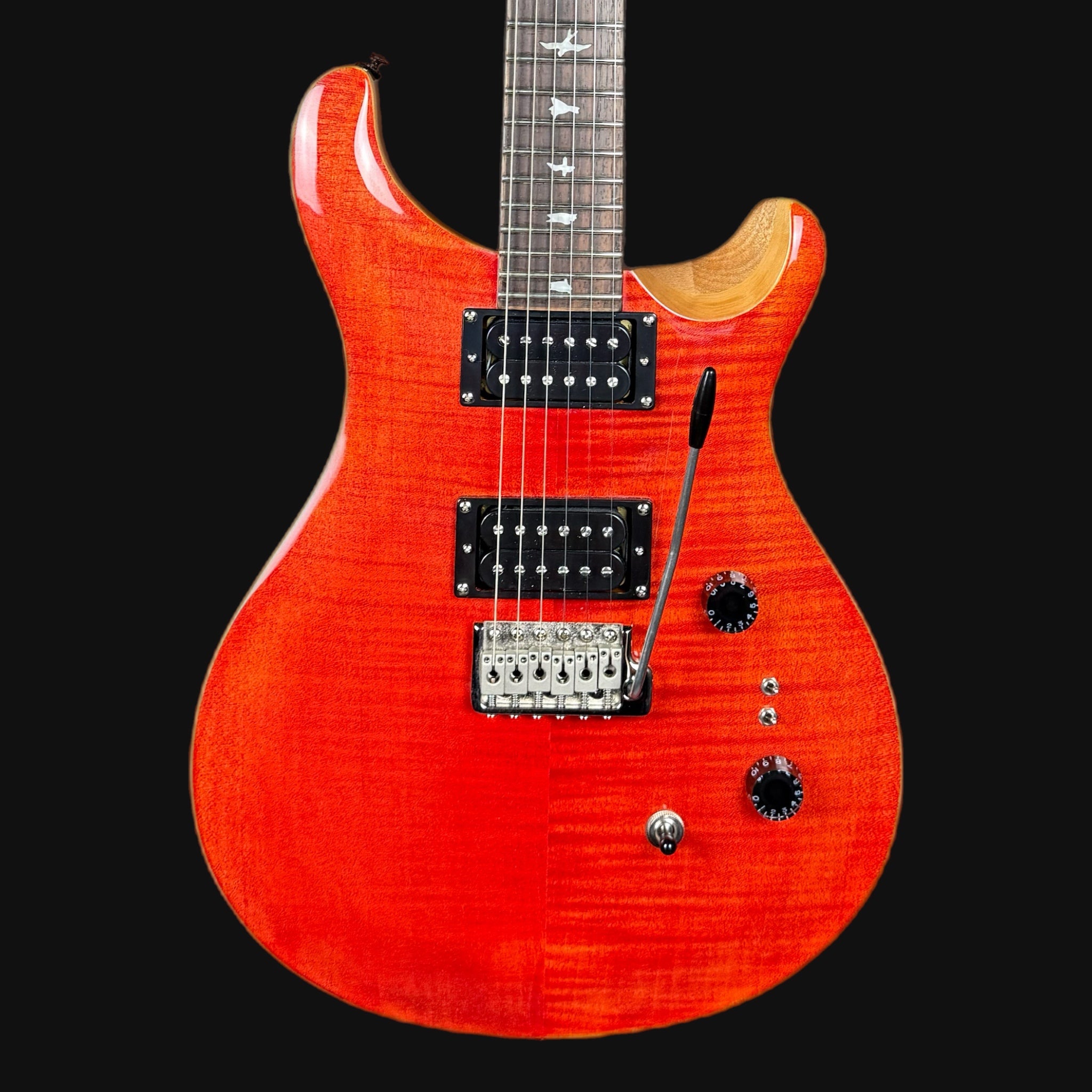 PRS SE Custom 24-08 Electric Guitar in Blood orange | R and T Music