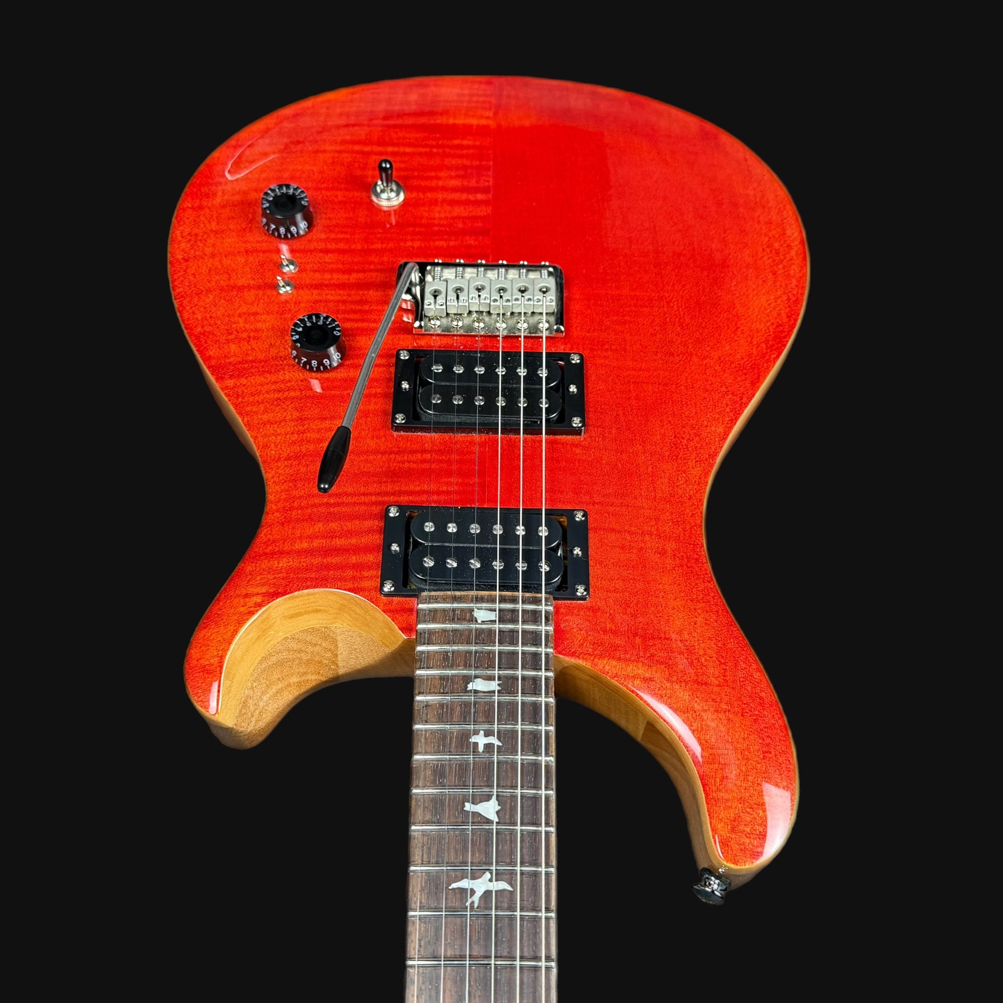 PRS SE Custom 24-08 Electric Guitar in Blood orange | R and T Music