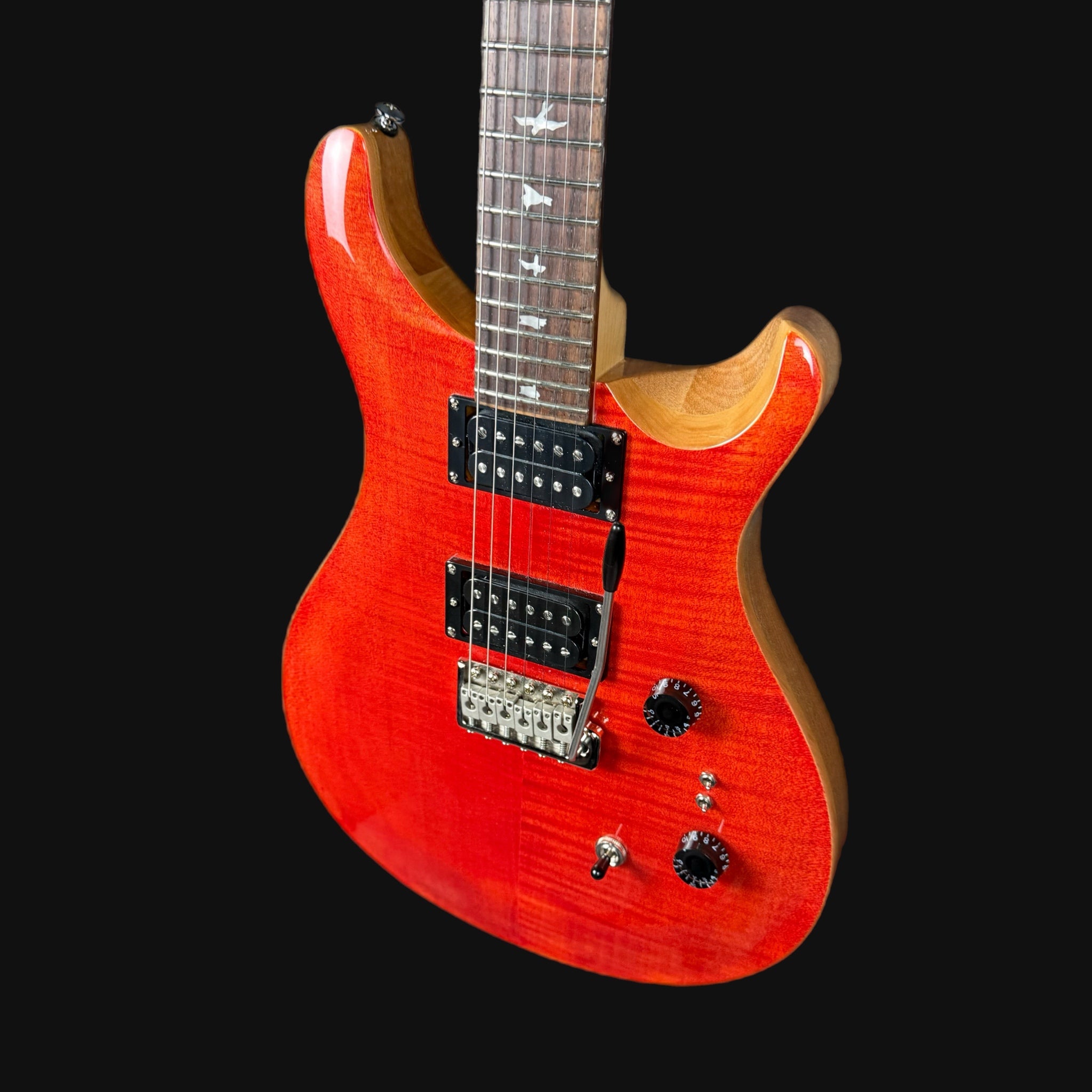 PRS SE Custom 24-08 Electric Guitar in Blood orange | R and T Music